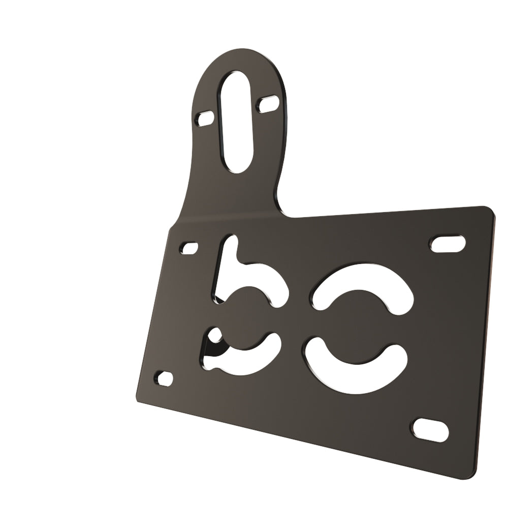 UNIVERSAL Horizontal License plate bracket (Powder Coated) RIGHT SIDE ...