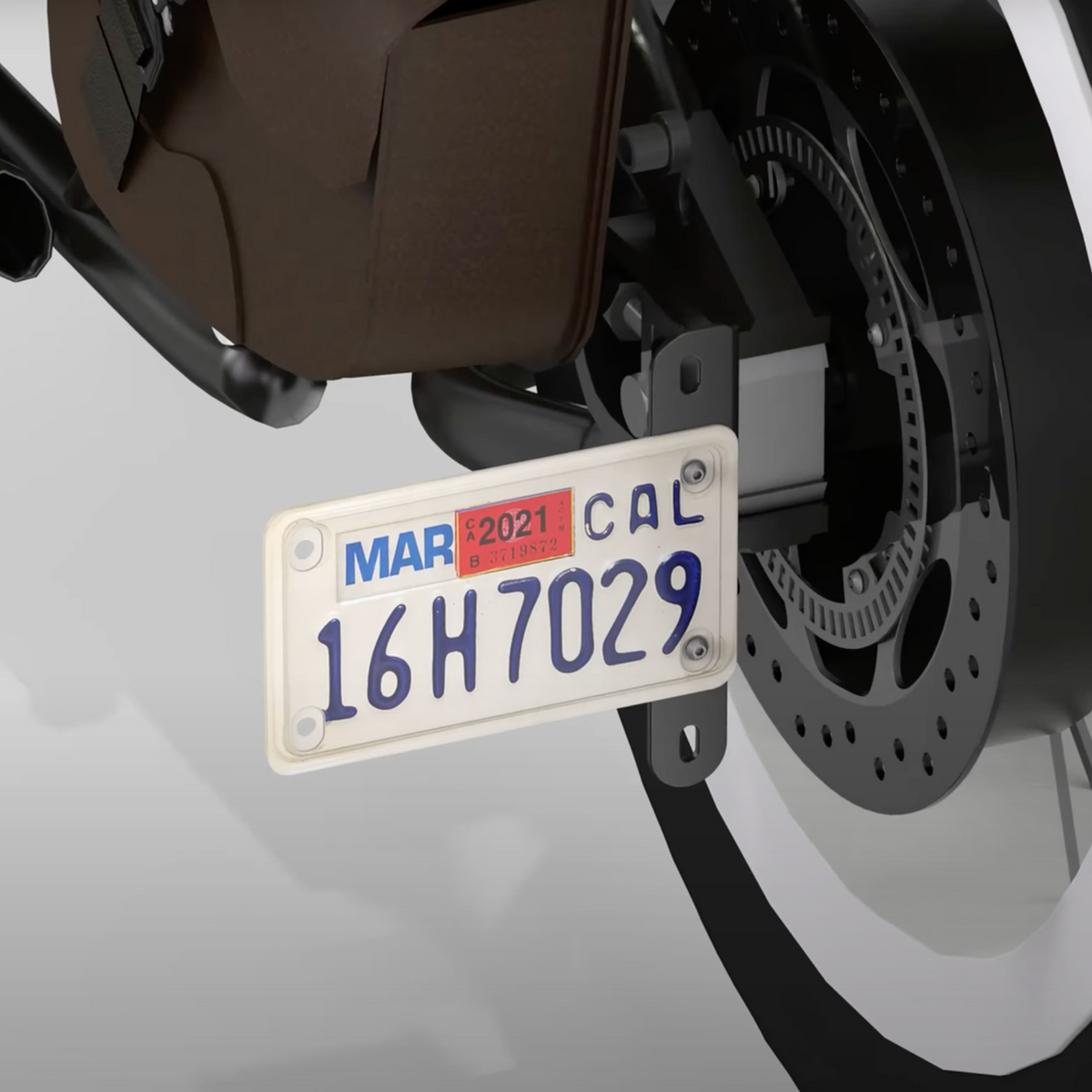 Custom Part UNIVERSAL Vertical / Horizontal License plate bracket (Sho ...