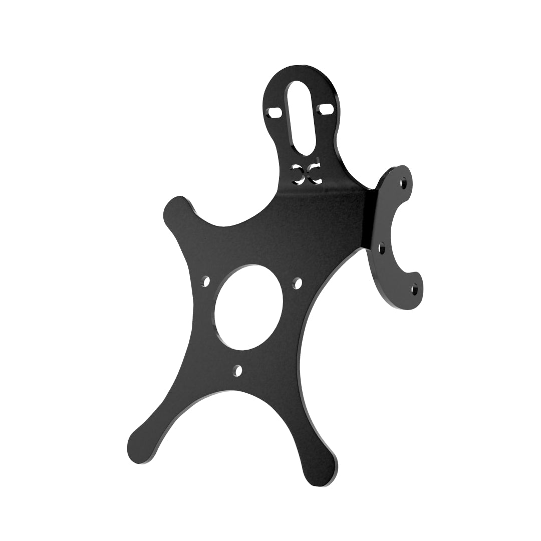 Multi-FIT European License plate bracket with Brake light – BobberCycle