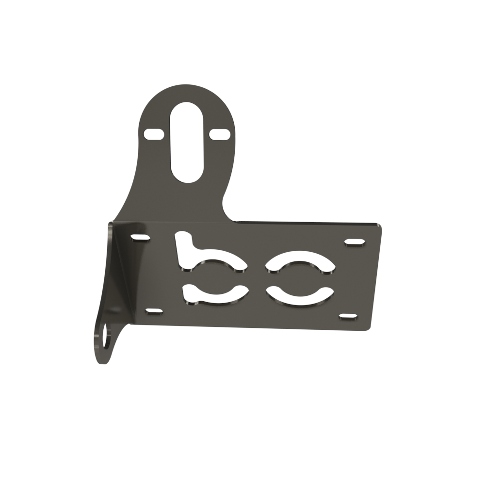 UNIVERSAL Horizontal License plate bracket (Raw Steel) – BobberCycle