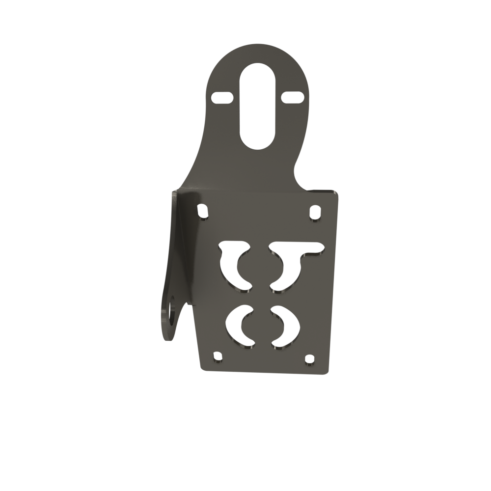 UNIVERSAL Vertical License plate bracket (Raw Steel) – BobberCycle
